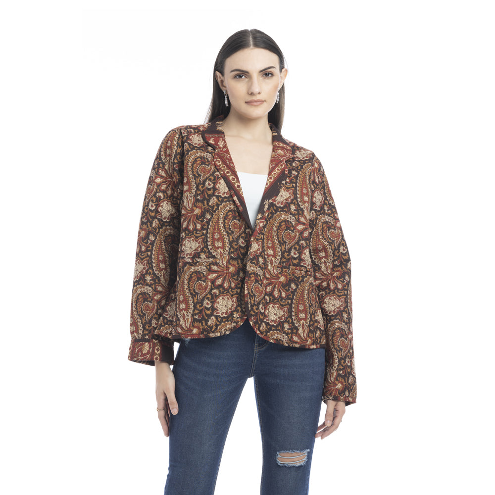 Lillian Paisley Stitched Jacket – Myra USA