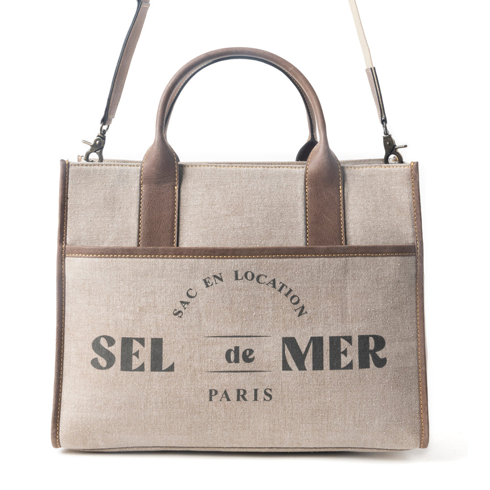 Sel de Mer Shoulder Bag in Old Mill White – Myra USA