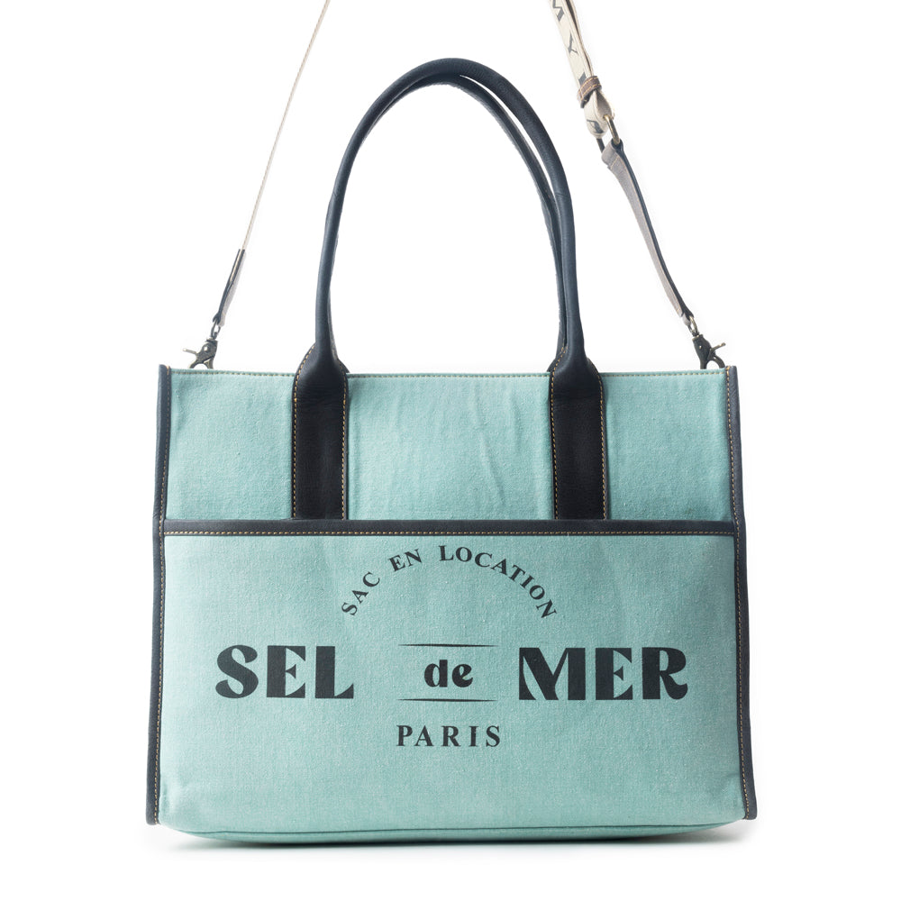 Sel de Mer Tote Bag in Green – Myra USA