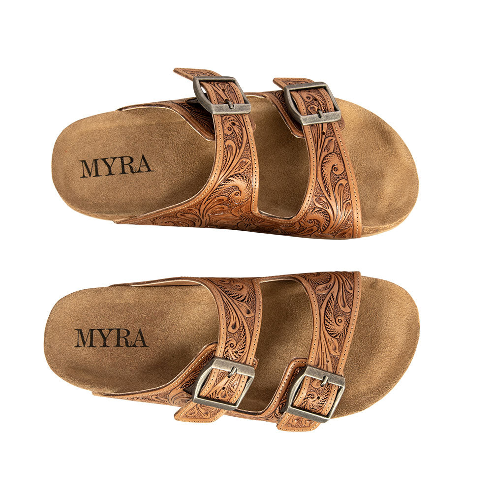 Footo Western Hand-Tooled Sandals – Myra Bags