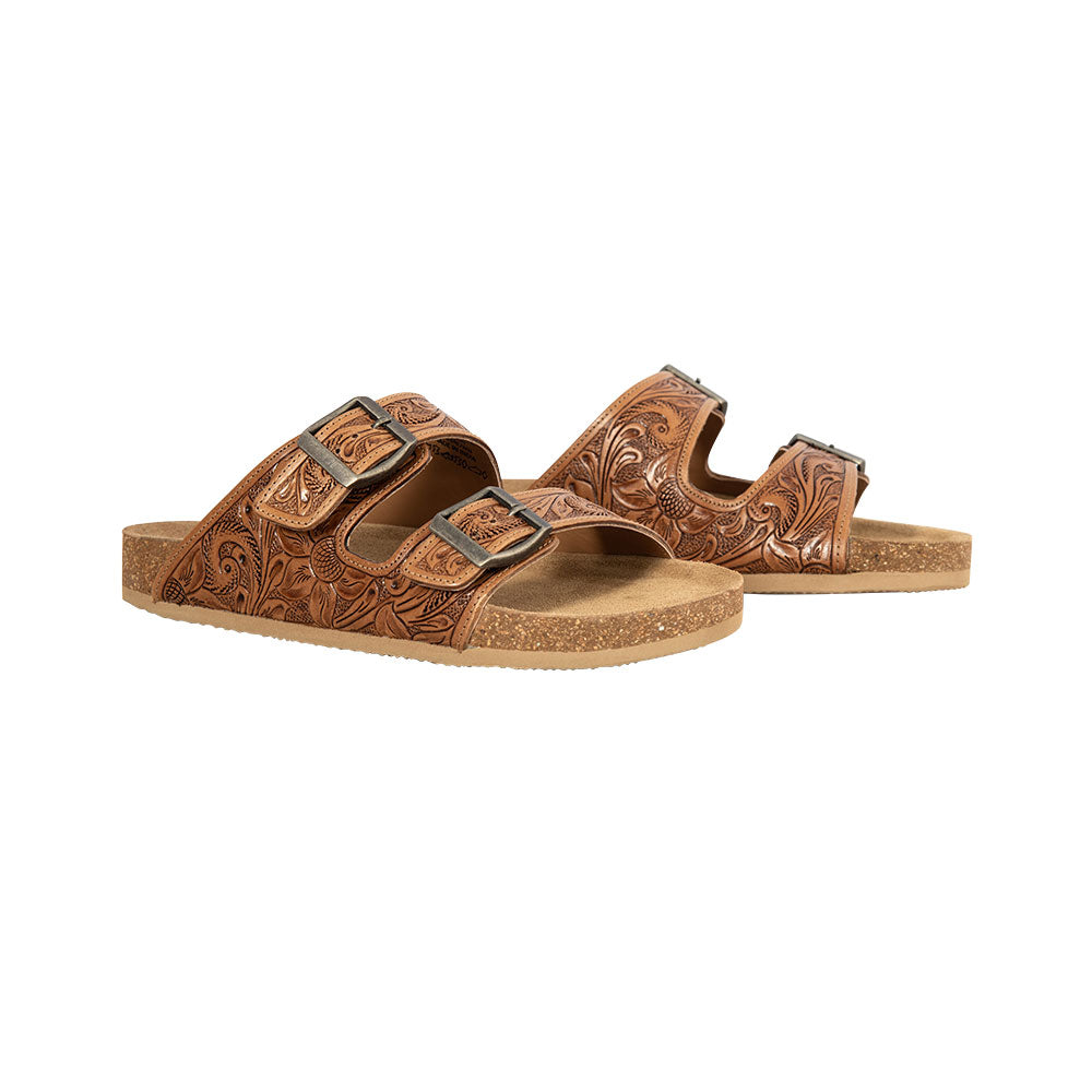 Footo Western Hand-Tooled Sandals – Myra Bags
