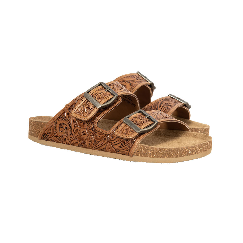 Footo Western Hand-Tooled Sandals – Myra Bags
