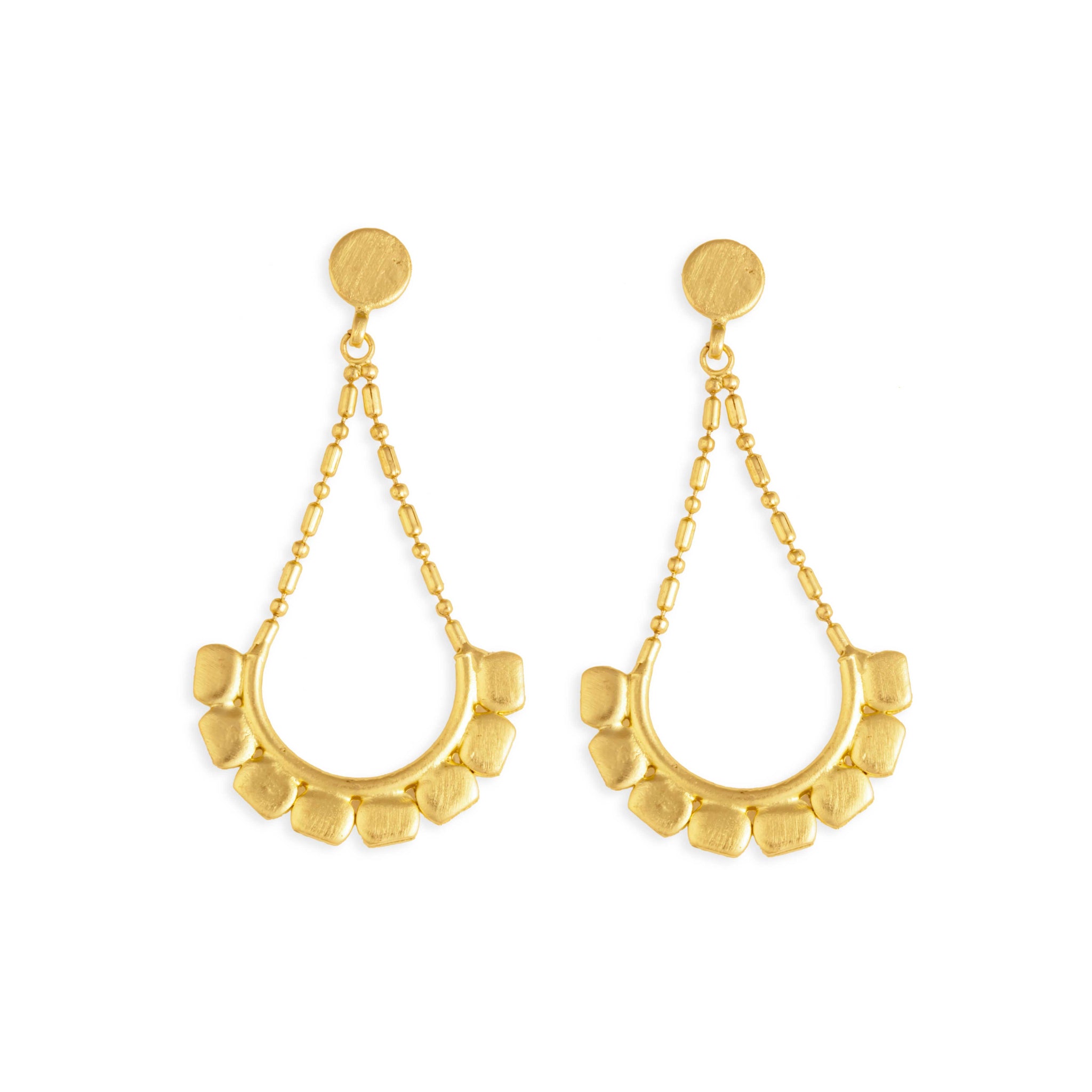 Barbara Gold-Tone Earrings – Myra USA
