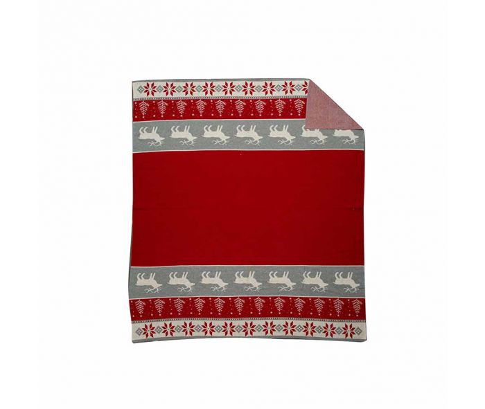 Reindeer In A Row Throw - Stay warm and snuggly on those cold winter ...