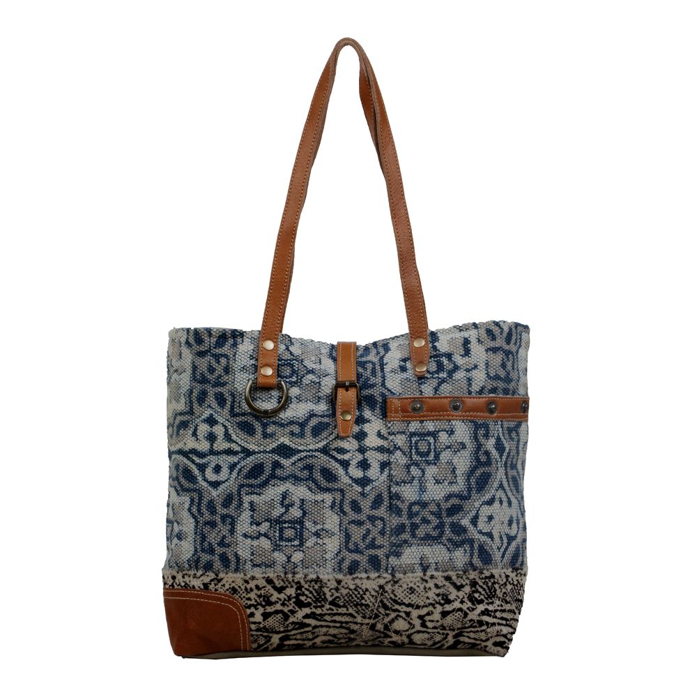 Tinted Indigo Tote Bag – MyraUSA